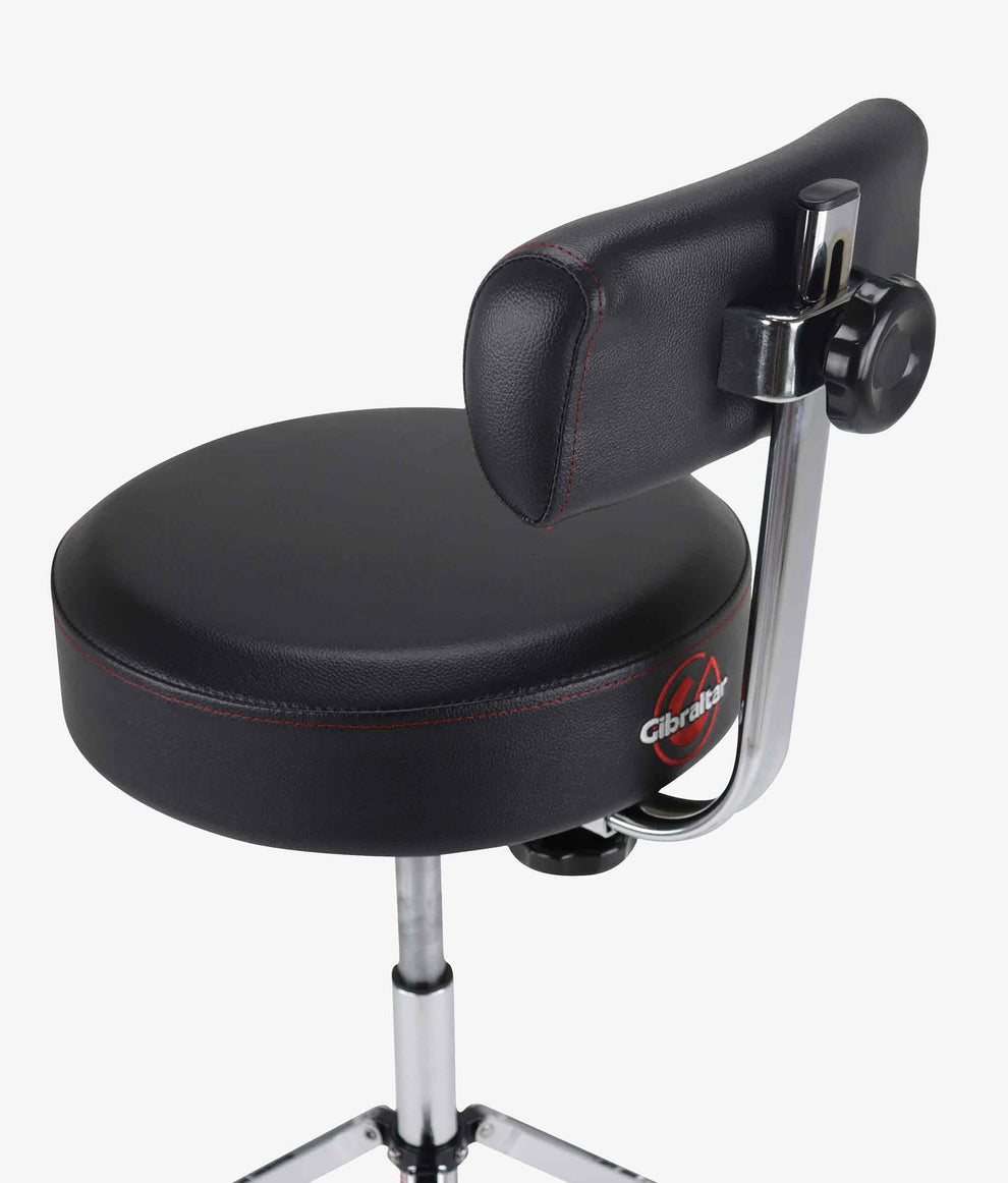 Gibraltar 9608HRTB 15" Hydraulic Round Performance Stool w/Backrest