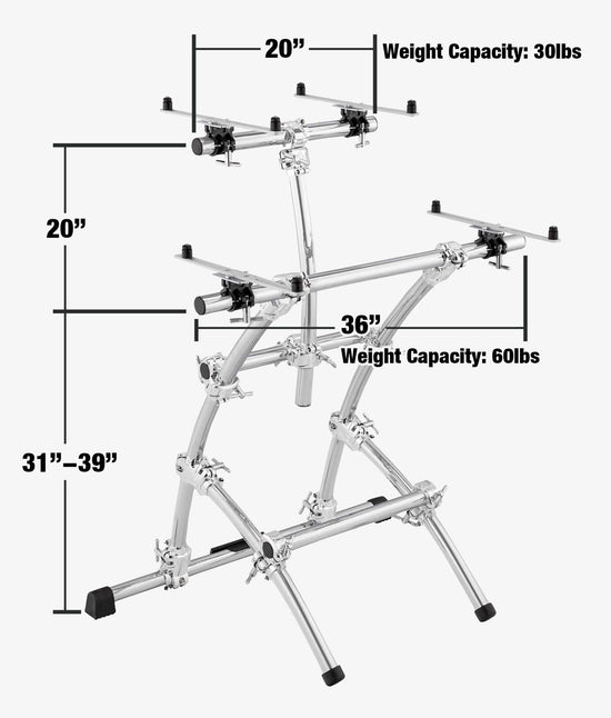 Gibraltar Double Keytree 2 Tier Keyboard Stand